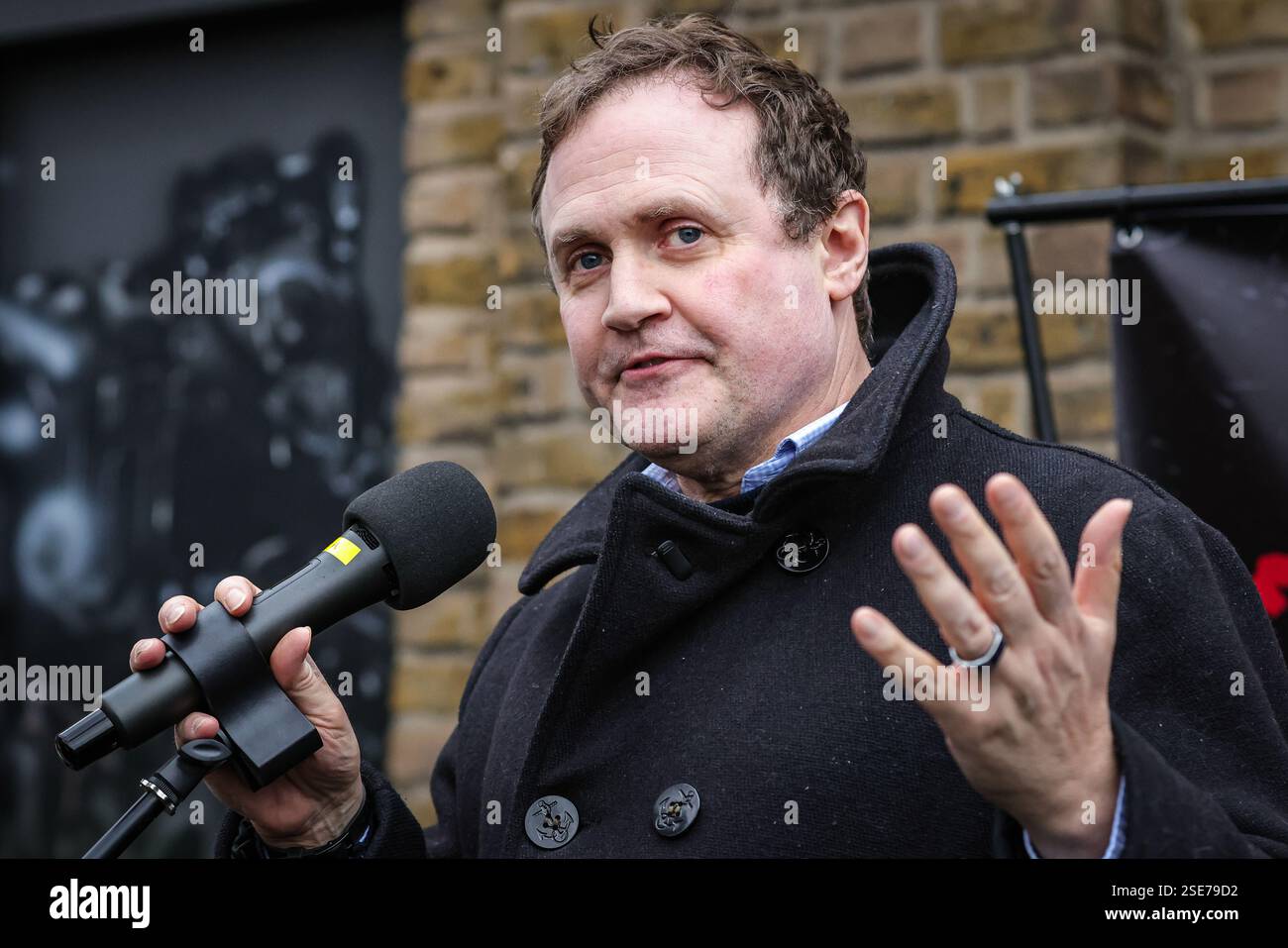 London, UK. 08th Feb, 2025. Tom Tugendhat, Conservative MP speaks ...