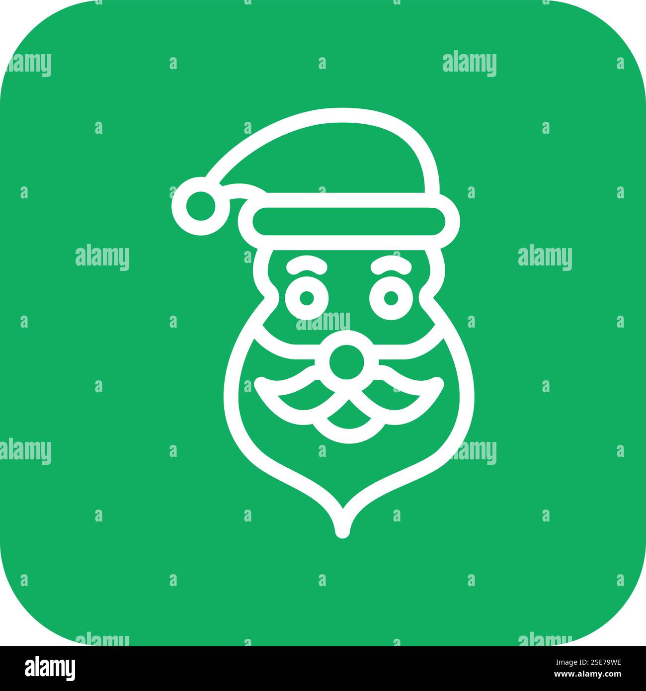 Santa claus Vector Icon Design Illustration Stock Vector Image & Art ...