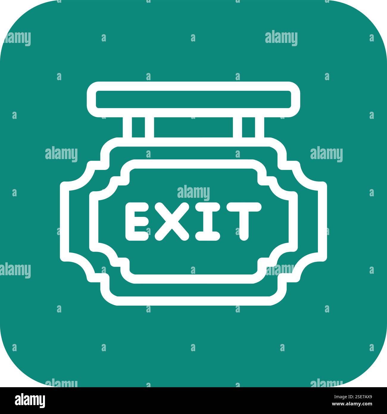 3d illustration exit sign hi-res stock photography and images - Alamy