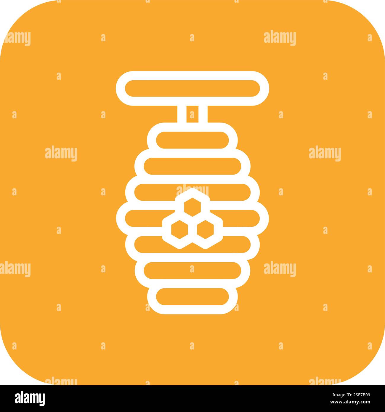 Honey Bee Vector Icon Design Illustration Stock Vector Image & Art - Alamy