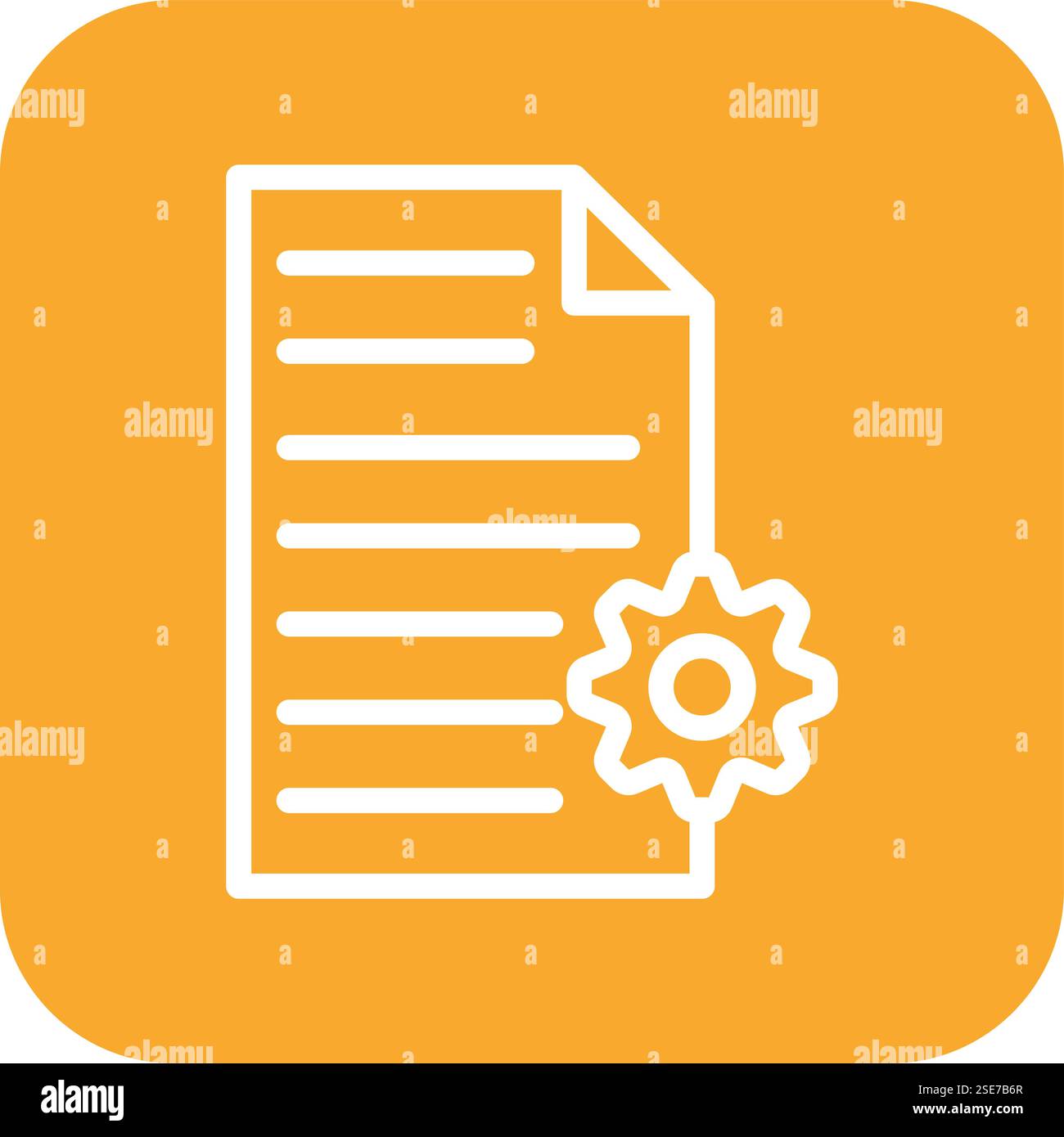 Document process icon isolated Stock Vector Images - Alamy