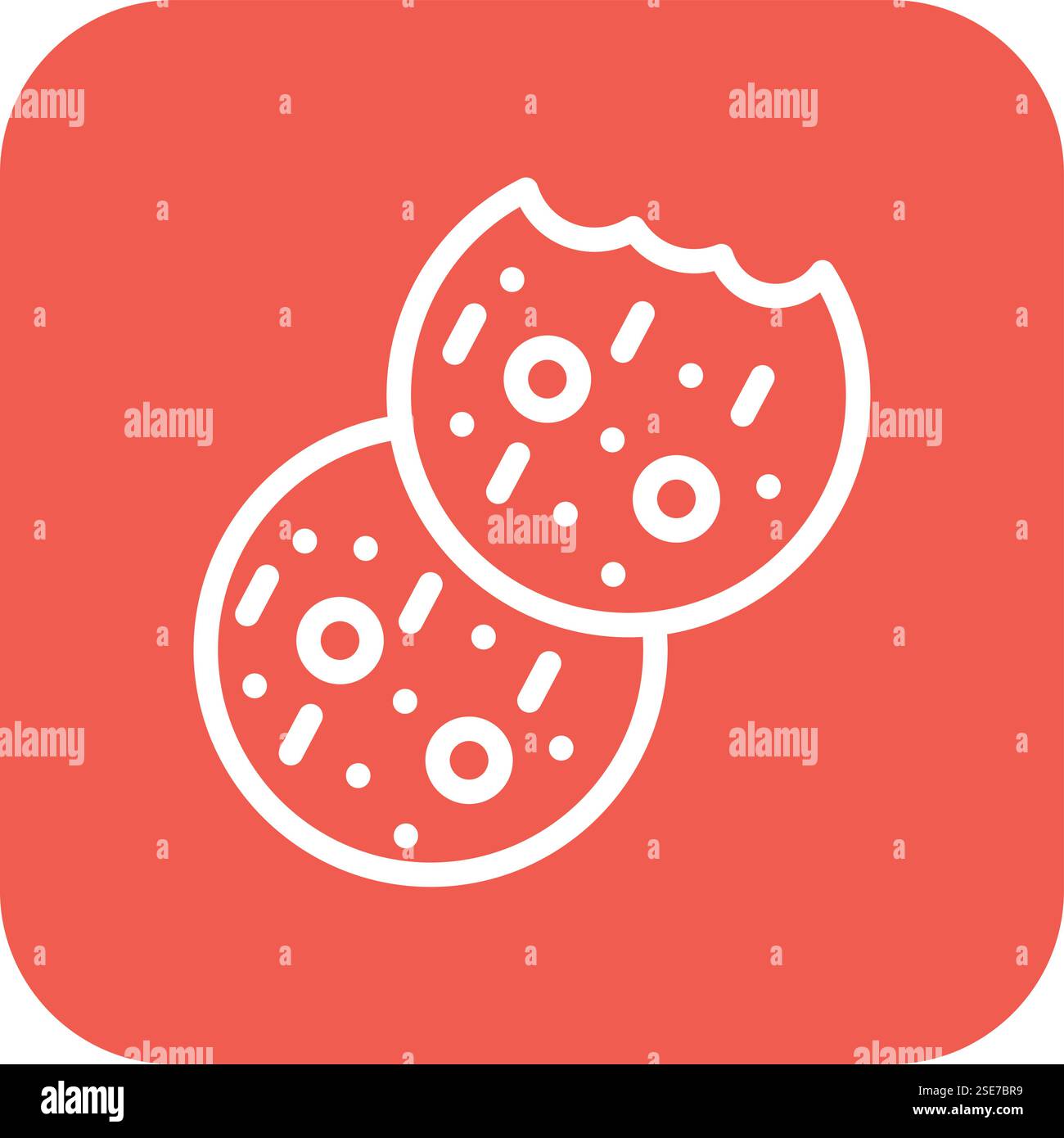 3d biscuit cookies icon Stock Vector Images - Alamy