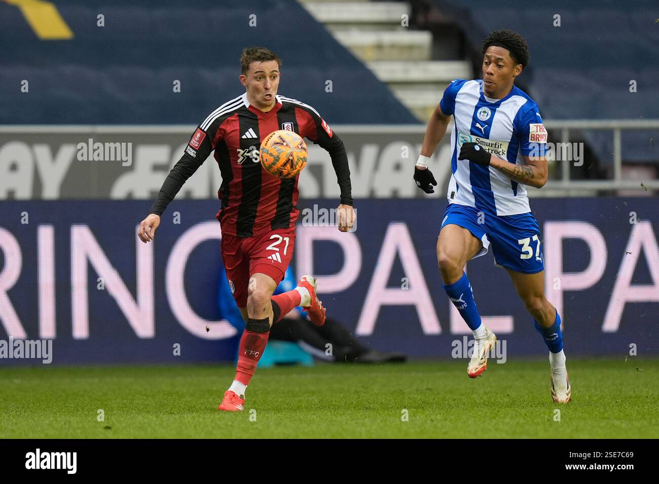 Wigan, UK. 8th February 2025: Brick Community Stadium, Wigan, Greater ...