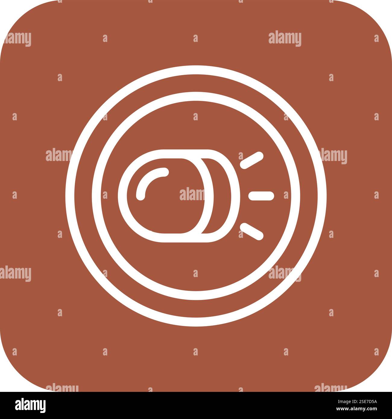 Headlight Vector Icon Design Illustration Stock Vector Image & Art - Alamy