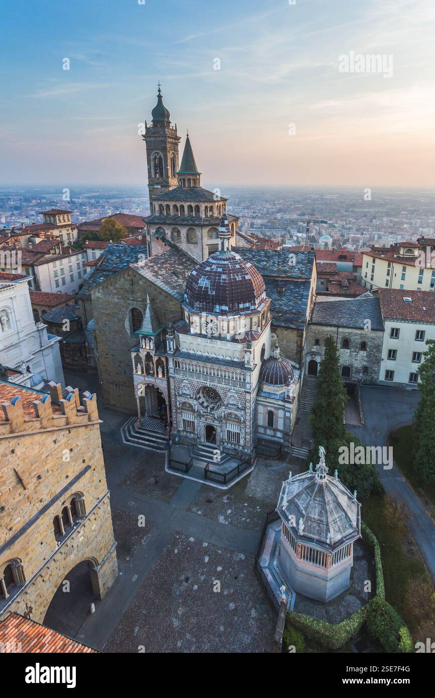 High point of view of the Basilica of Santa Maria Maggiore during the ...