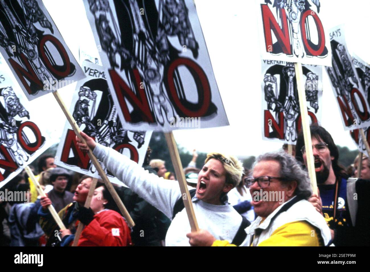 Peace March in July 1987 Photograph by Dennis Brack BB91 Stock Photo ...