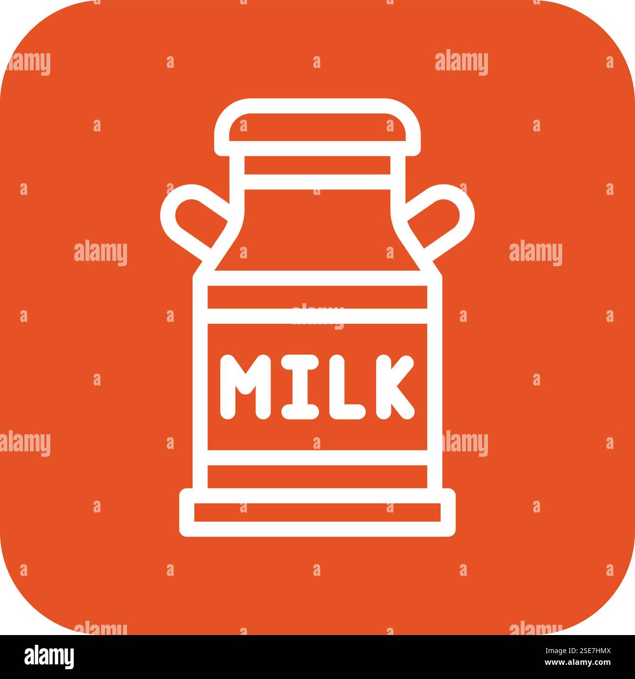 Milk Tank Vector Icon Design Illustration Stock Vector Image & Art - Alamy