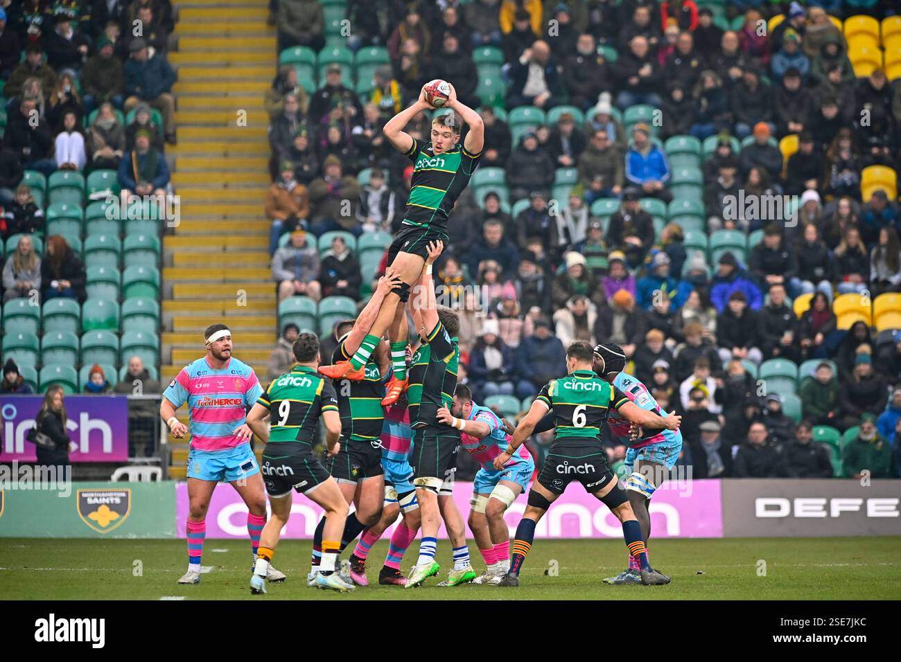 Northampton, UK. 08th Feb, 2025. Northampton ENGLAND - :Tom Lockett in ...