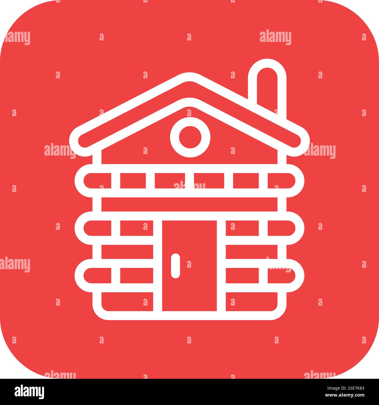Cabin Vector Icon Design Illustration Stock Vector Image & Art - Alamy