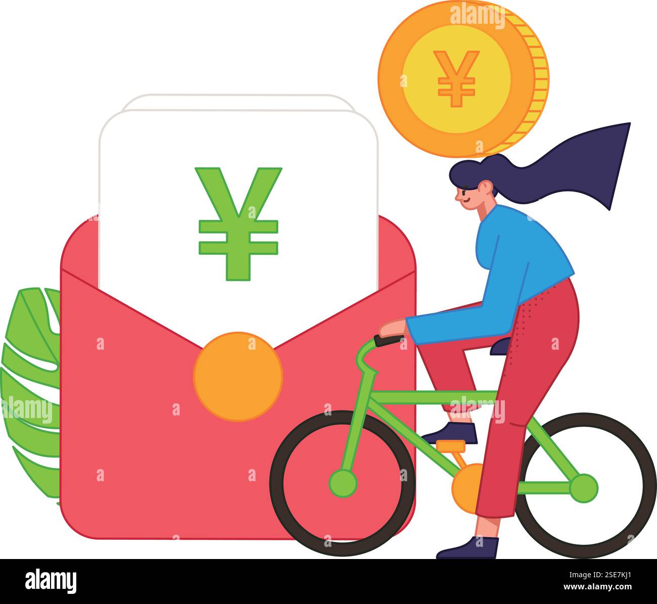 Use red envelopes to attract new customers and promote activity. Flat ...