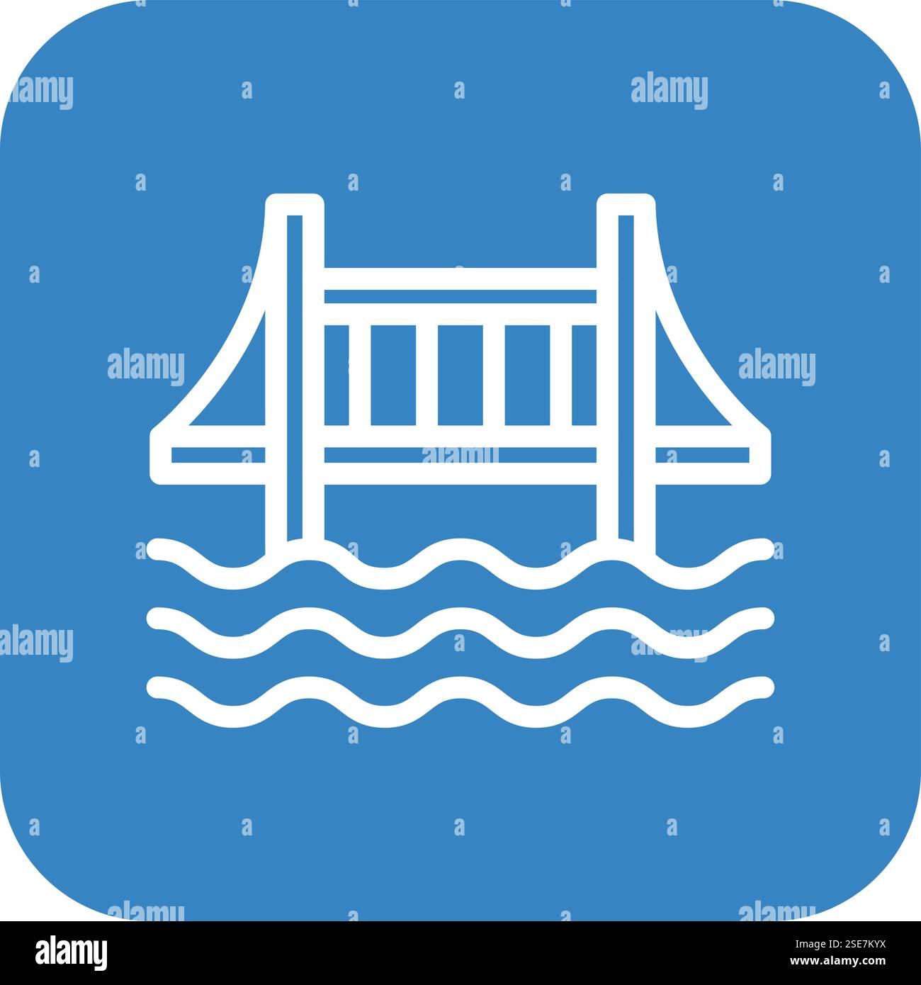 Bridge Vector Icon Design Illustration Stock Vector Image & Art - Alamy