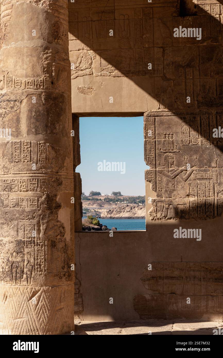 ancient Egyptian temple complex of Philae in Egypt Stock Photo - Alamy