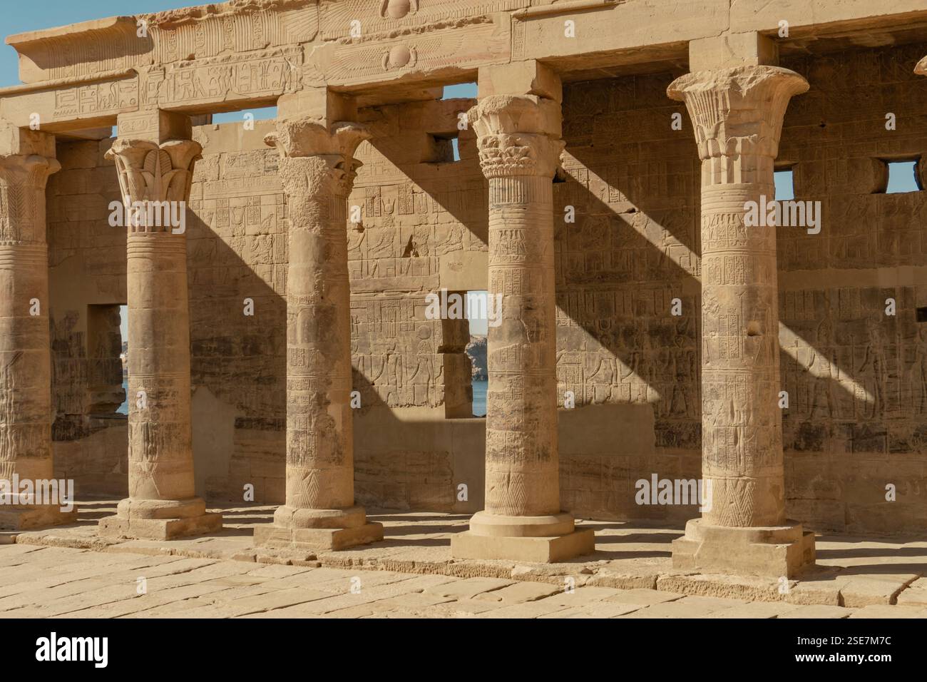ancient Egyptian temple complex of Philae in Egypt Stock Photo - Alamy