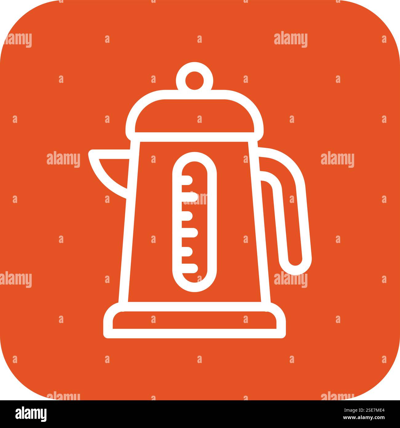 Electric Kettle Vector Icon Design Illustration Stock Vector Image ...