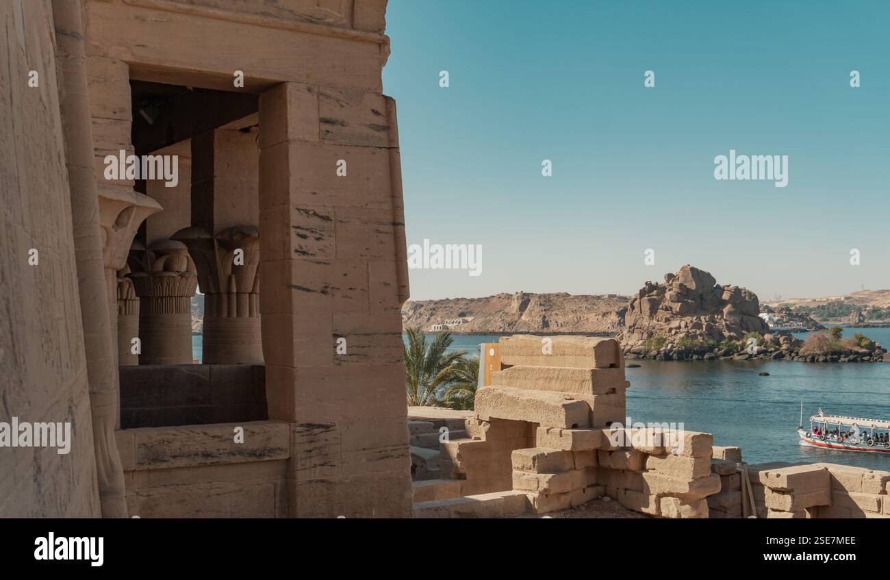 ancient Egyptian temple complex of Philae in Egypt Stock Photo - Alamy
