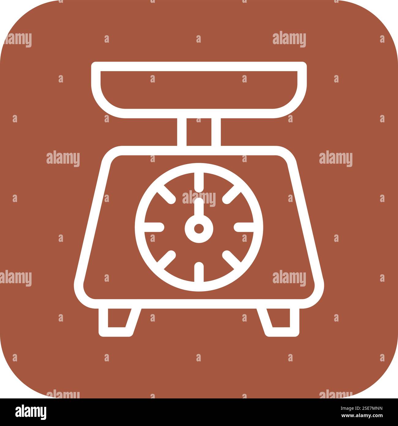 Kitchen Scale Vector Icon Design Illustration Stock Vector Image & Art ...