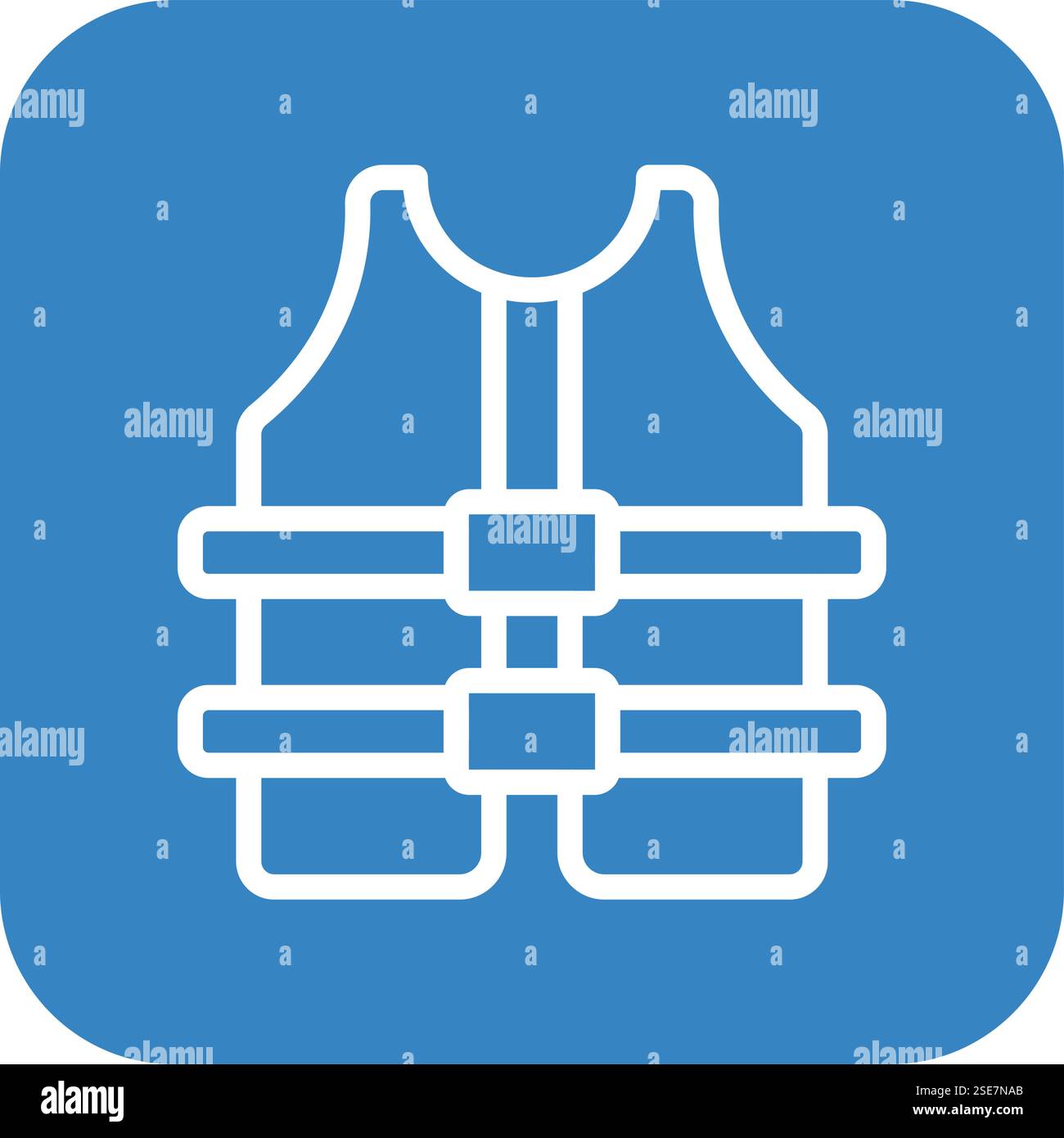Life Jacket Vector Icon Design Illustration Stock Vector Image & Art ...