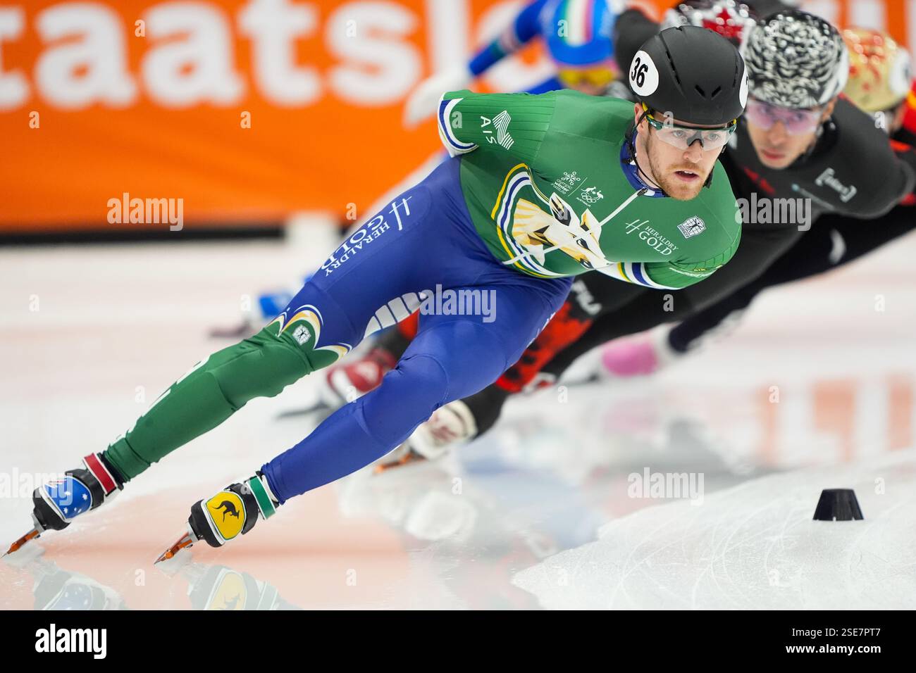 TILBURG, NETHERLANDS - FEBRUARY 8: Brendan Corey of Australia during ...