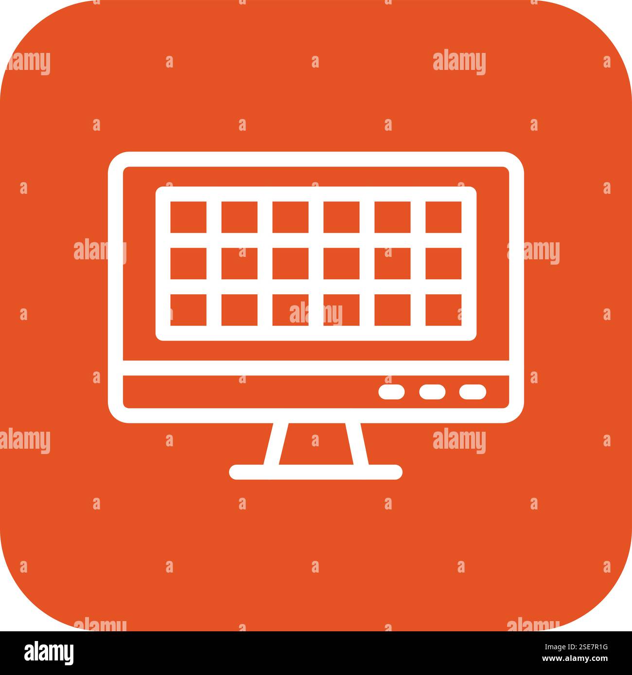 Grid vector icon design Cut Out Stock Images & Pictures - Alamy