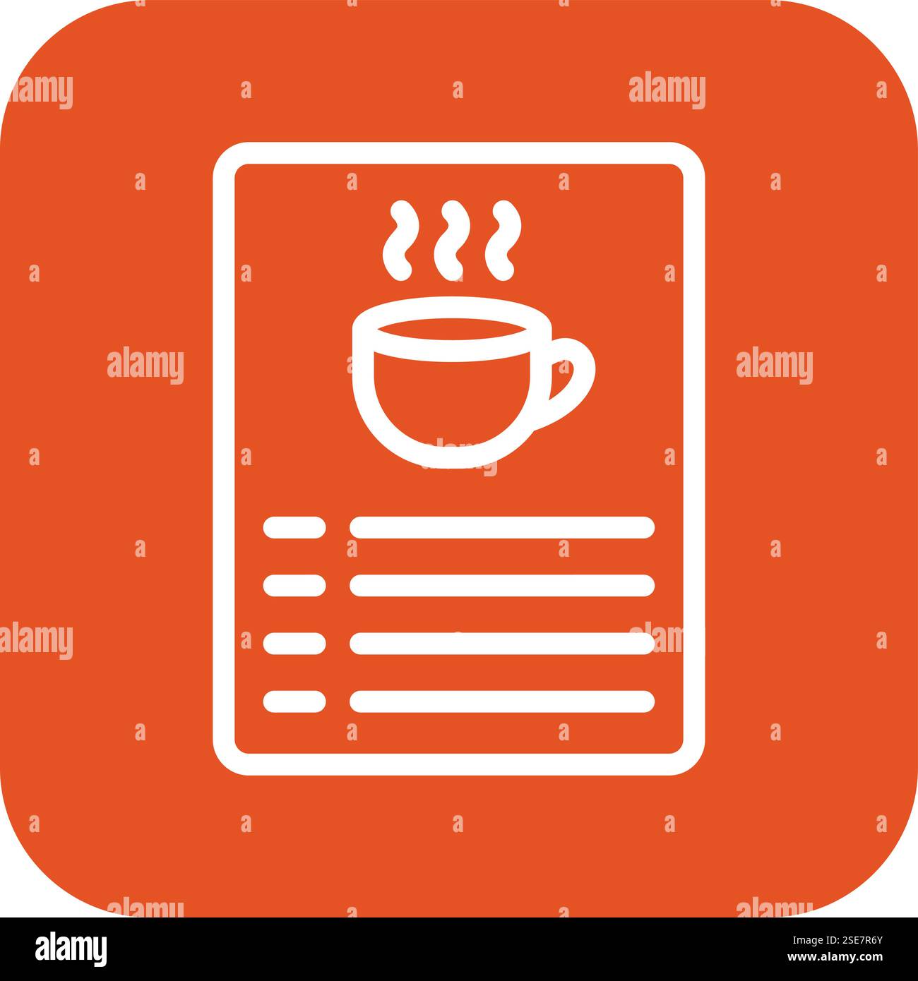 Menu Vector Icon Design Illustration Stock Vector Image & Art - Alamy