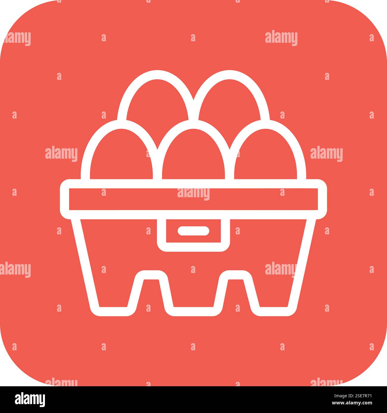 Egg Carton Vector Icon Design Illustration Stock Vector Image & Art - Alamy