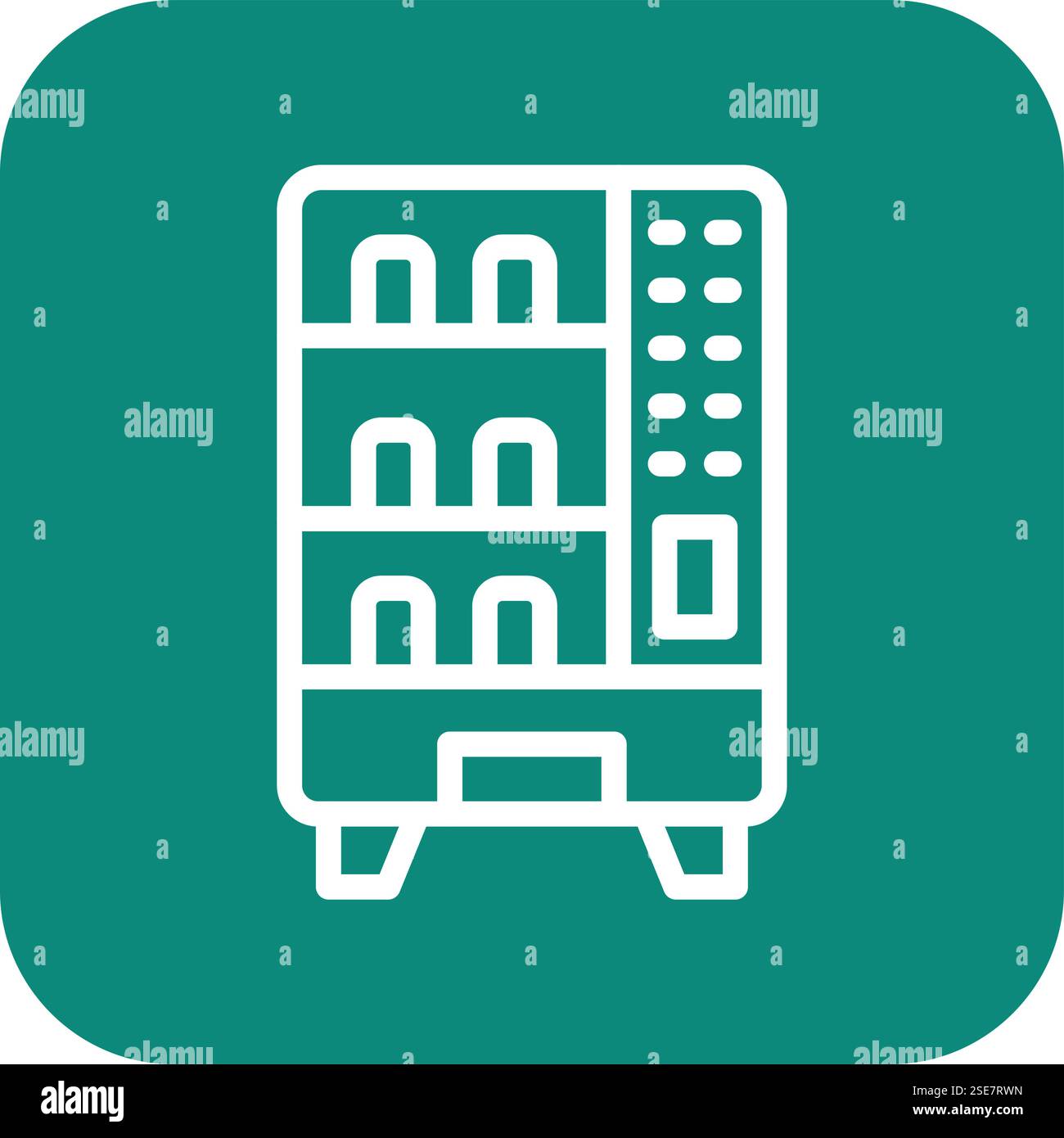 Vending Machine Vector Icon Design Illustration Stock Vector Image ...