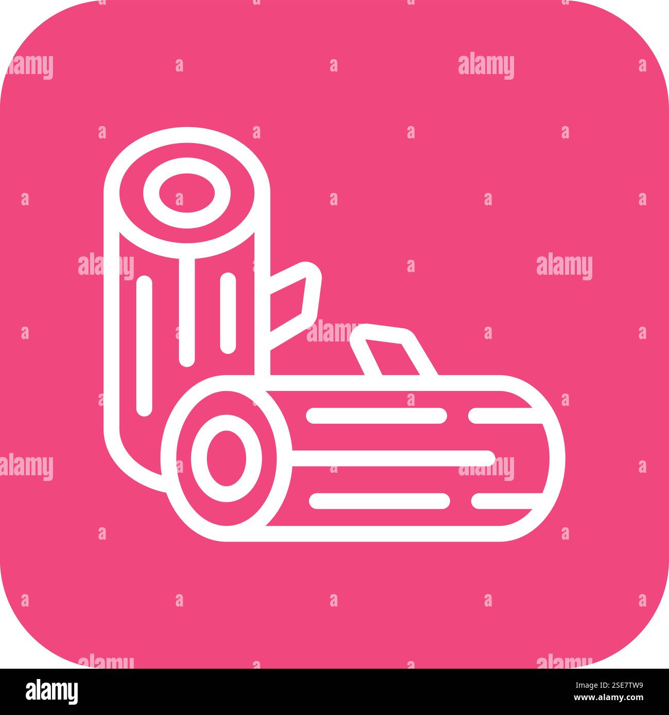 Vector icon wood log Cut Out Stock Images & Pictures - Alamy