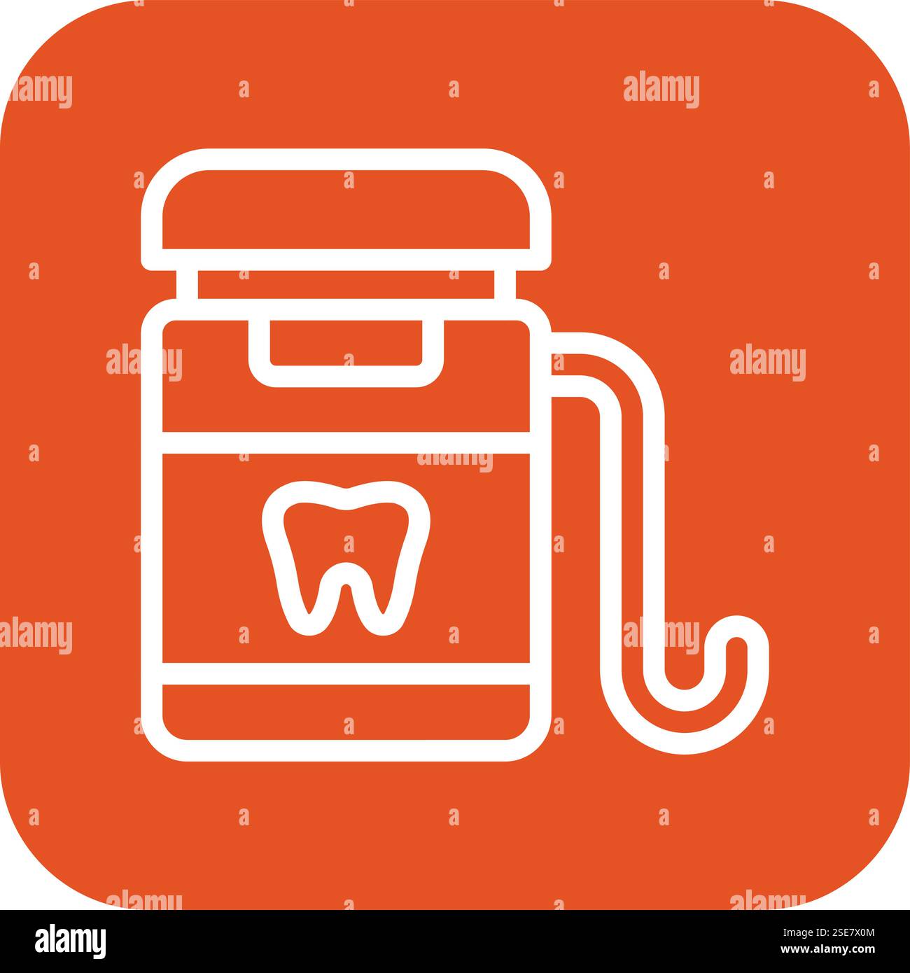 Dental Floss Vector Icon Design Illustration Stock Vector Image & Art ...