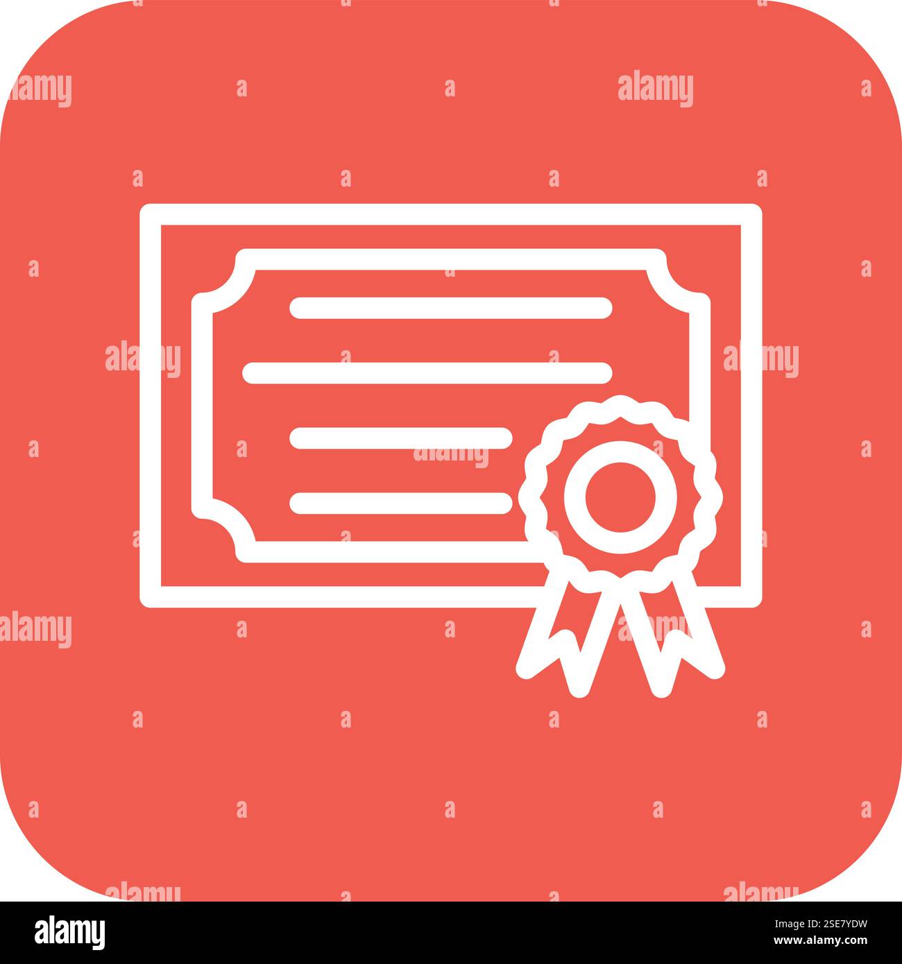 Certificate Vector Icon Design Illustration Stock Vector Image & Art ...
