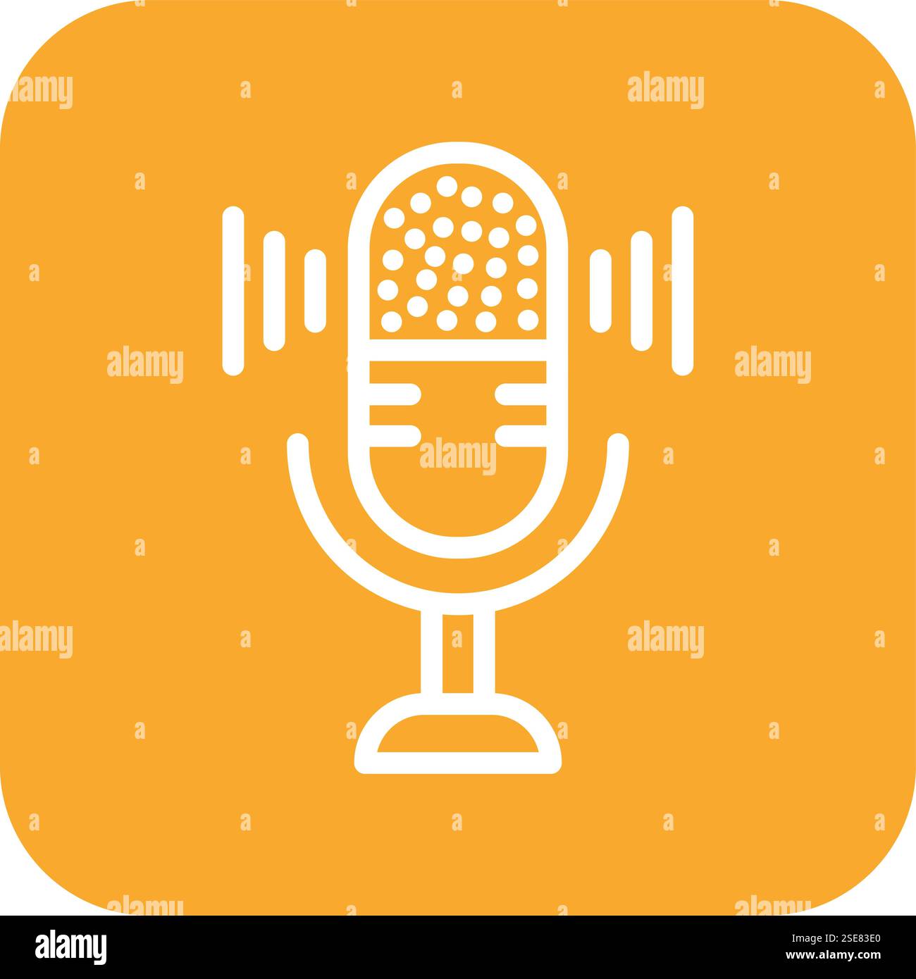Microphone Vector Icon Design Illustration Stock Vector Image & Art - Alamy