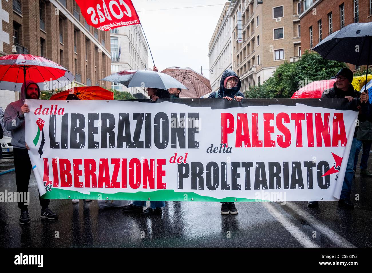Rome, Rm, Italy. 8th Feb, 2025. Citizens and activists take part in a ...