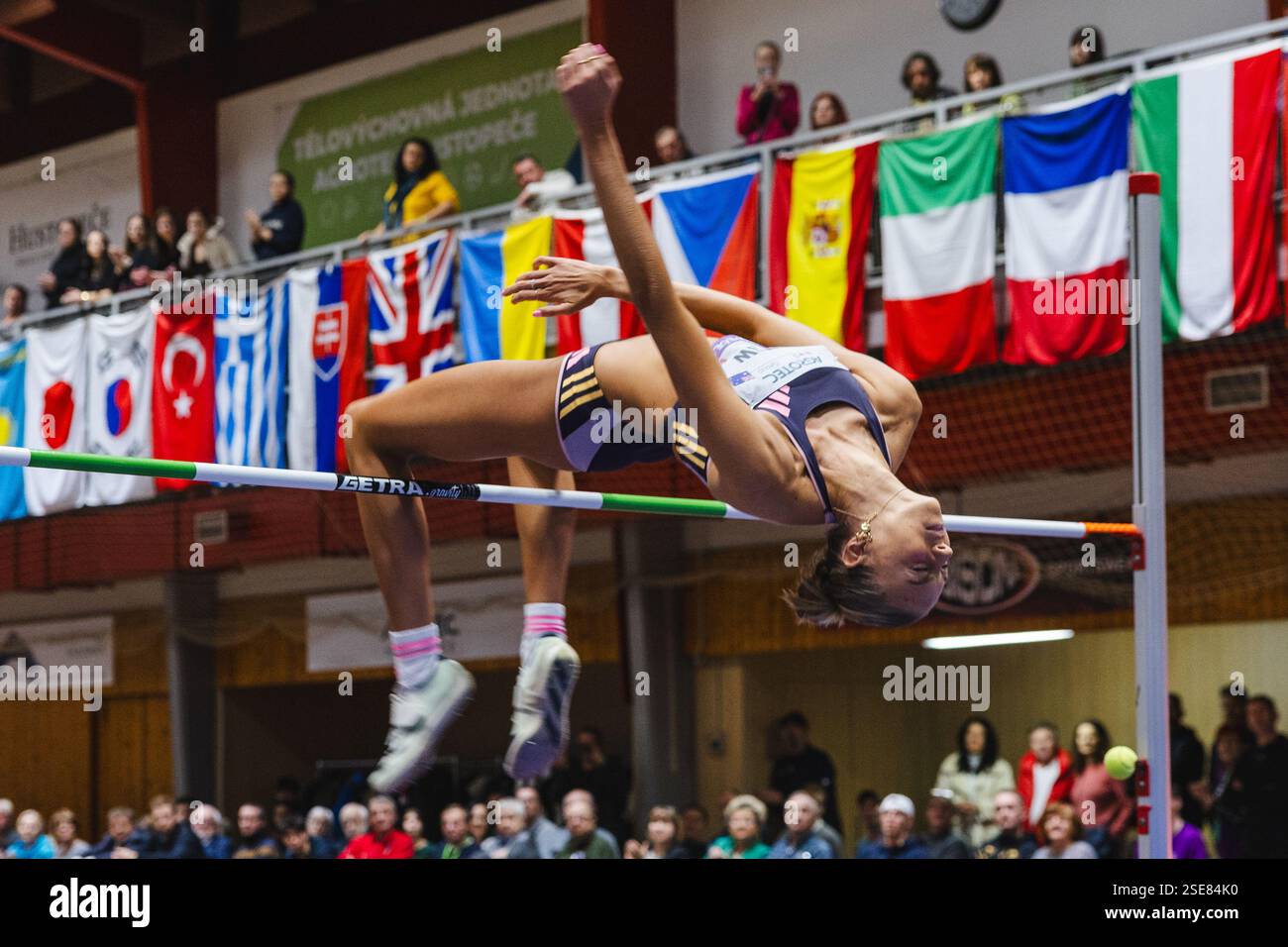 Erin Shaw from Australia competes during the Hustopecske skakani ...