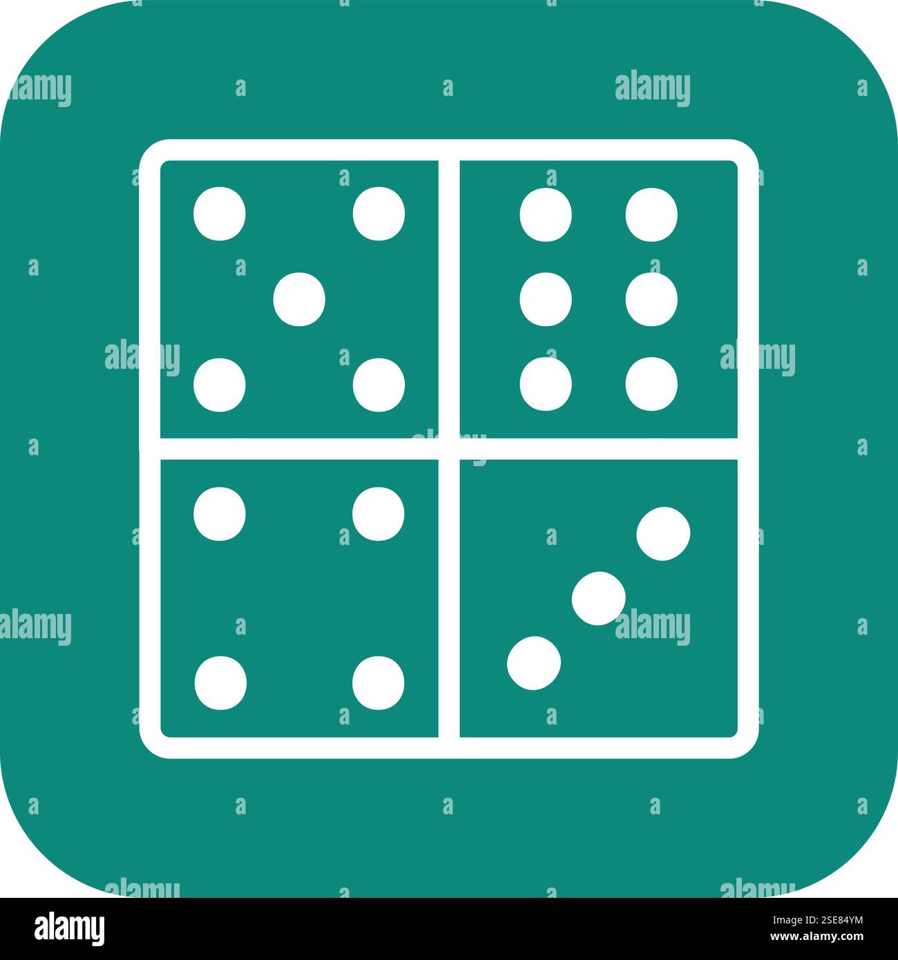 Domino isolated vector vectors Stock Vector Images - Alamy