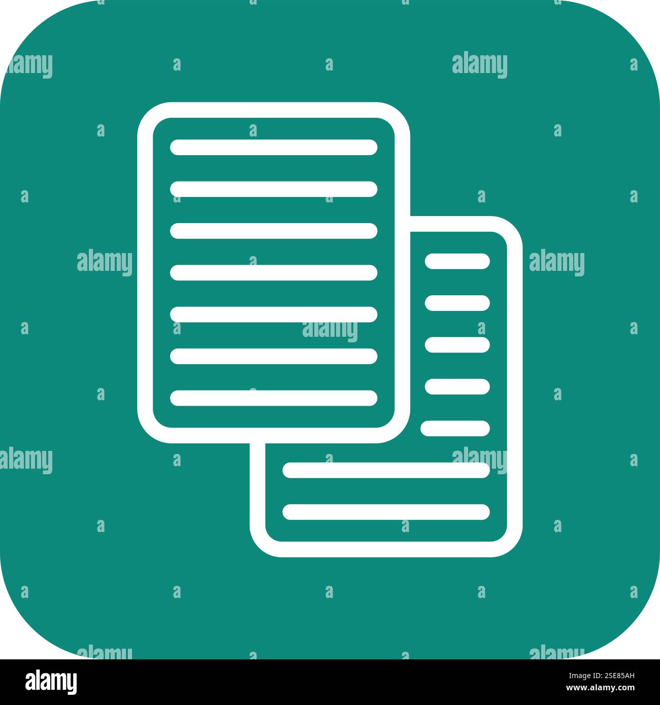 Copy icon vector symbol Stock Vector Images - Alamy