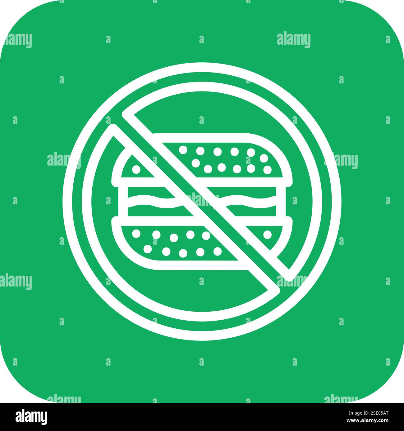 No Food Vector Icon Design Illustration Stock Vector Image & Art - Alamy