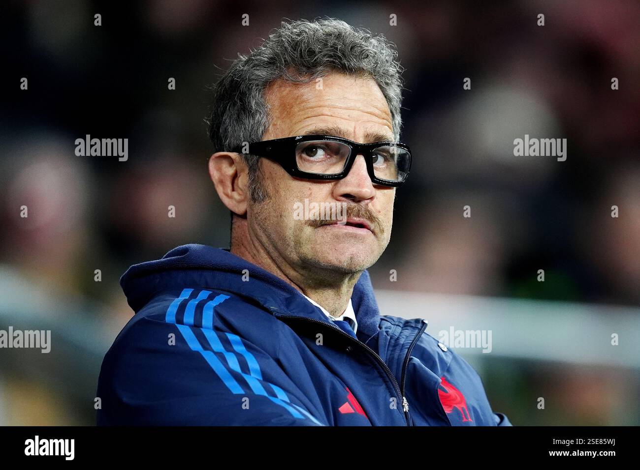 France head coach Fabien Galthie during the Guinness Men's Six Nations ...