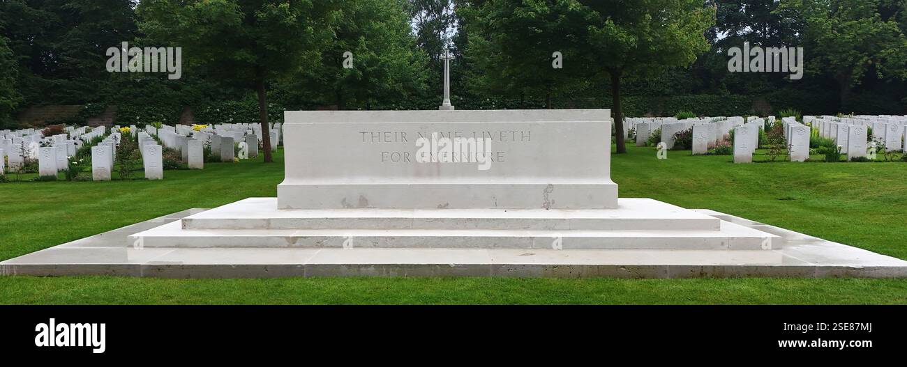 Stonefall Cemetery Harrogate. Commonwealth War Graves and Chapel Stock ...
