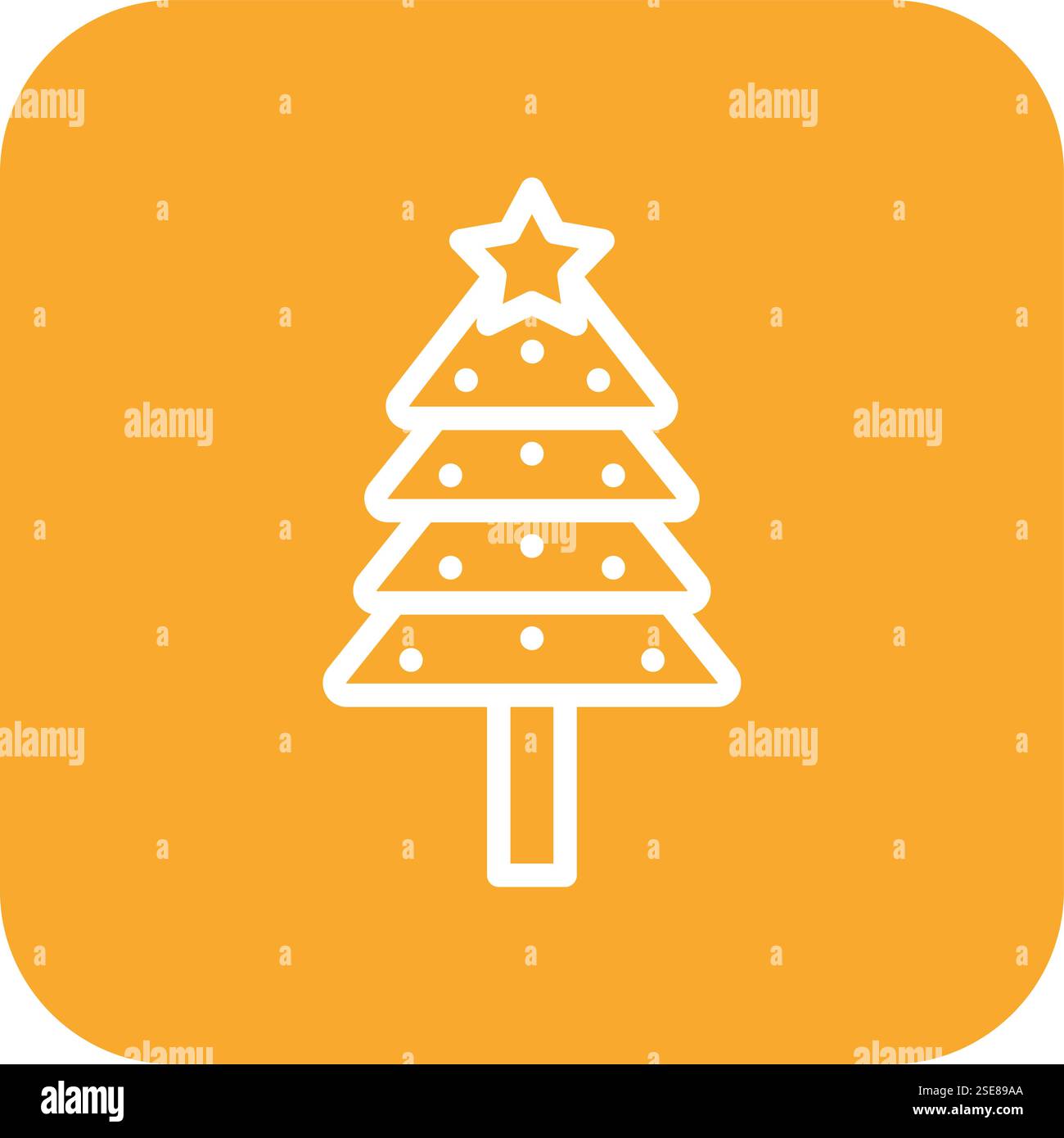 Christmas tree Vector Icon Design Illustration Stock Vector Image & Art ...