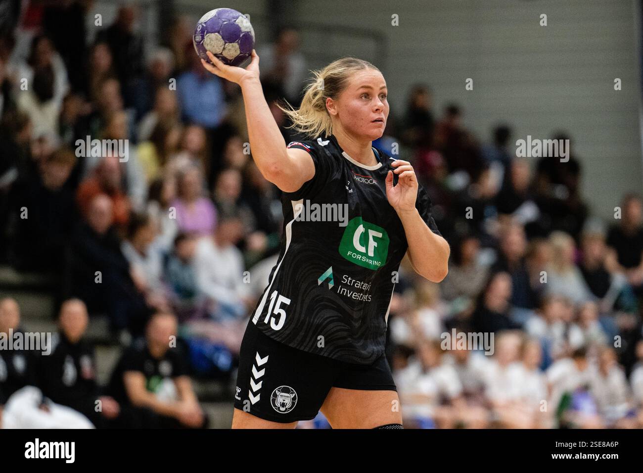 Copenhagen, Denmark. 07th, February 2025. Emma Navne (15) of Copenhagen ...