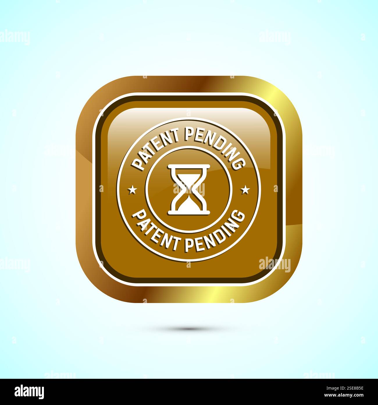 Patent pending icon design illustration, patent pending logo, badge ...