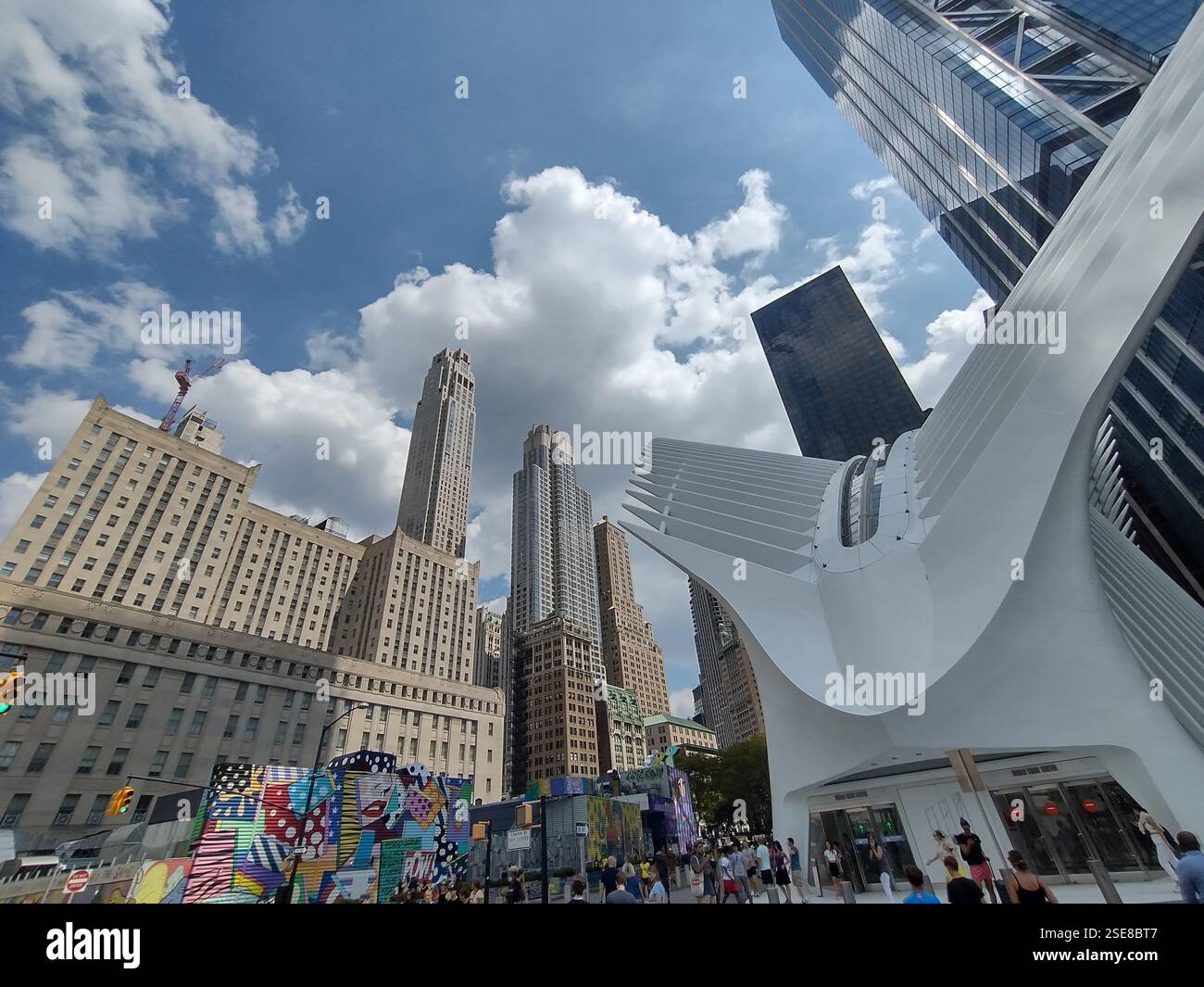 New York, the Twin Towers area in Manhattan Stock Photo - Alamy