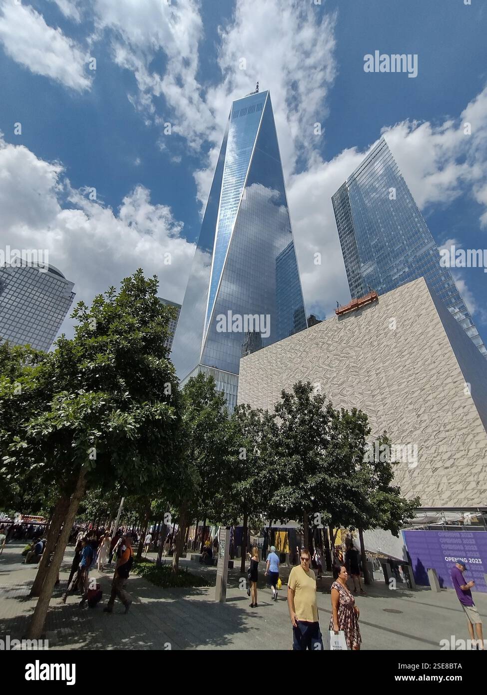 New York, the Twin Towers area in Manhattan Stock Photo - Alamy