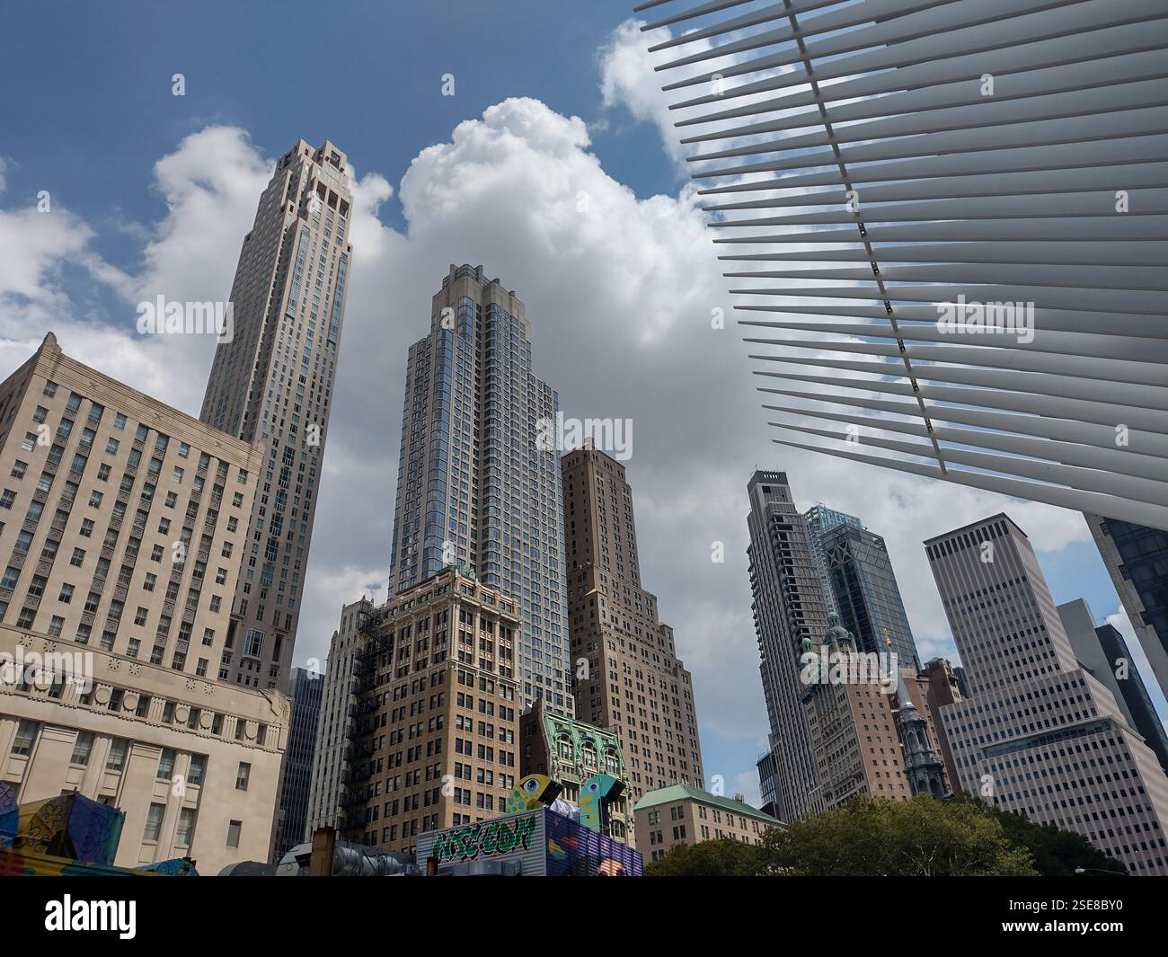 New York, the Twin Towers area in Manhattan Stock Photo - Alamy