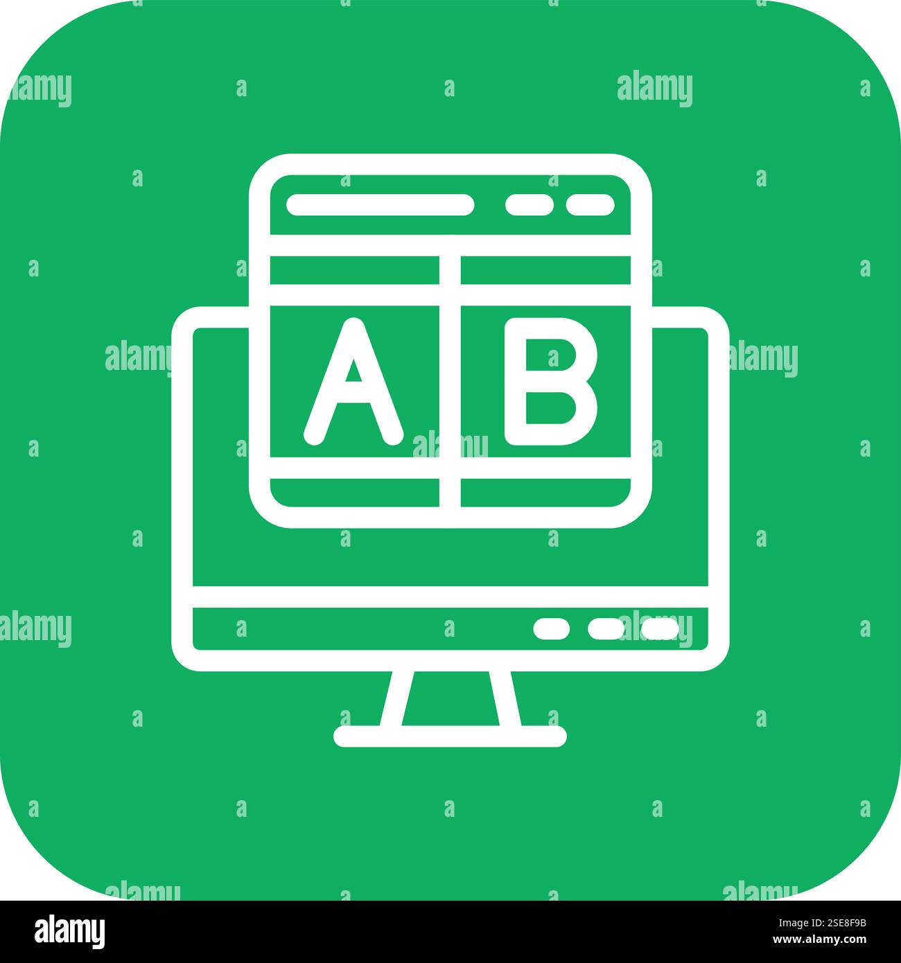 Ab testing Vector Icon Design Illustration Stock Vector Image & Art - Alamy
