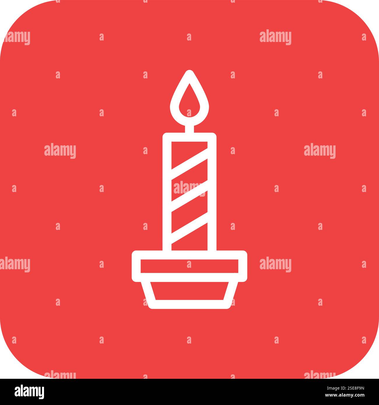 Candle icon outline vector Stock Vector Images - Alamy