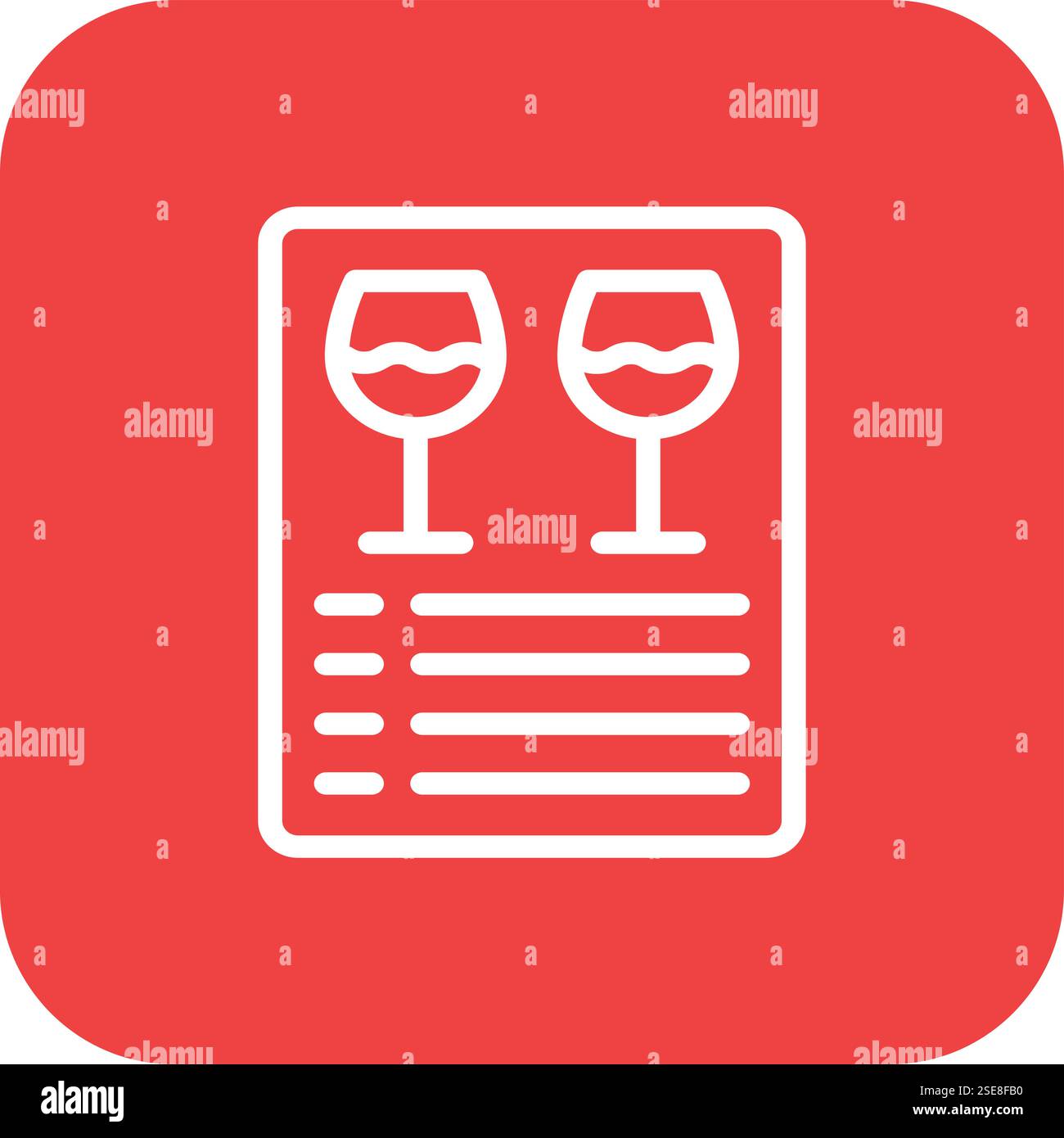 Menu vector icon design Cut Out Stock Images & Pictures - Alamy