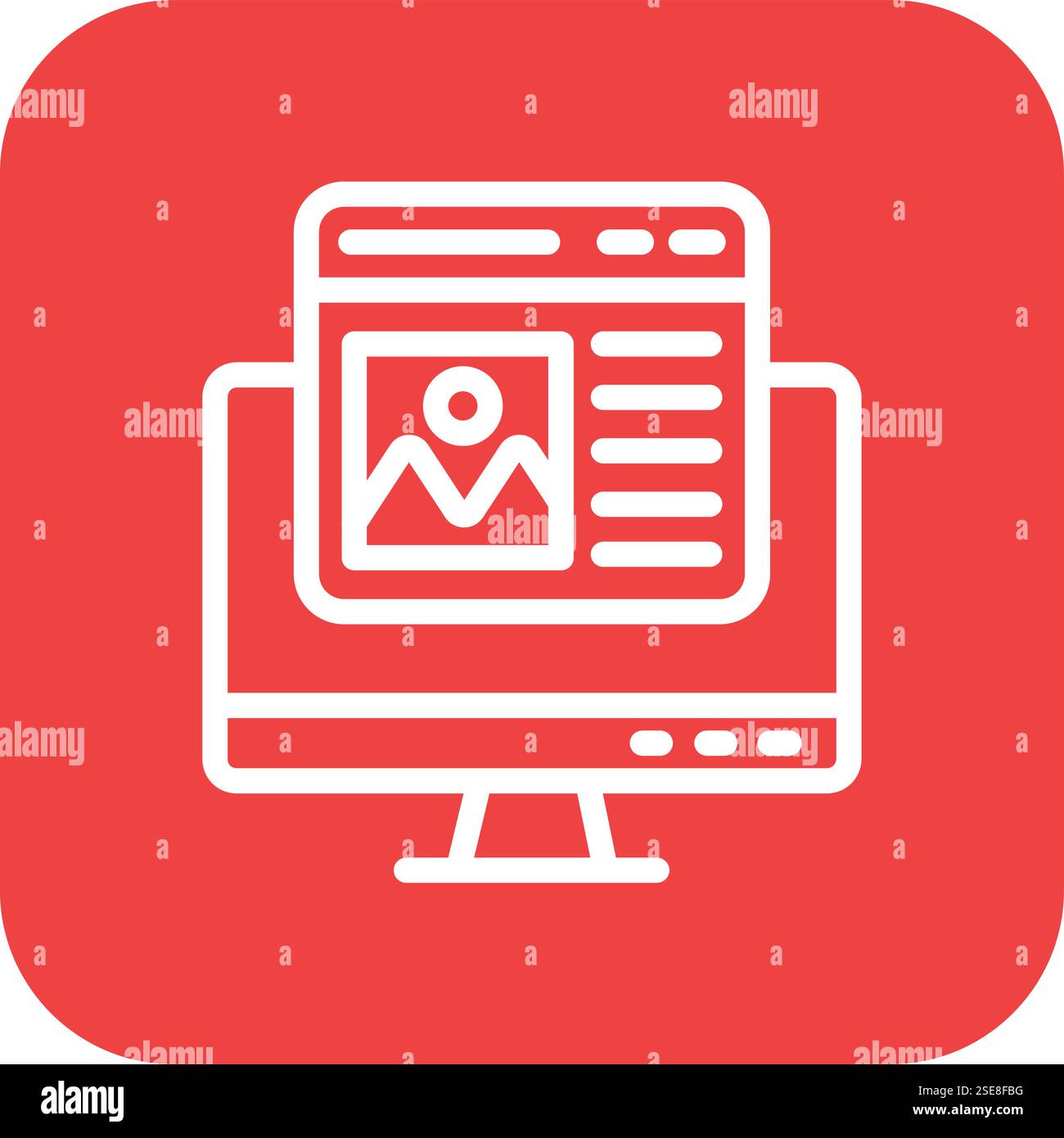 Flat mockup icons Stock Vector Images - Alamy