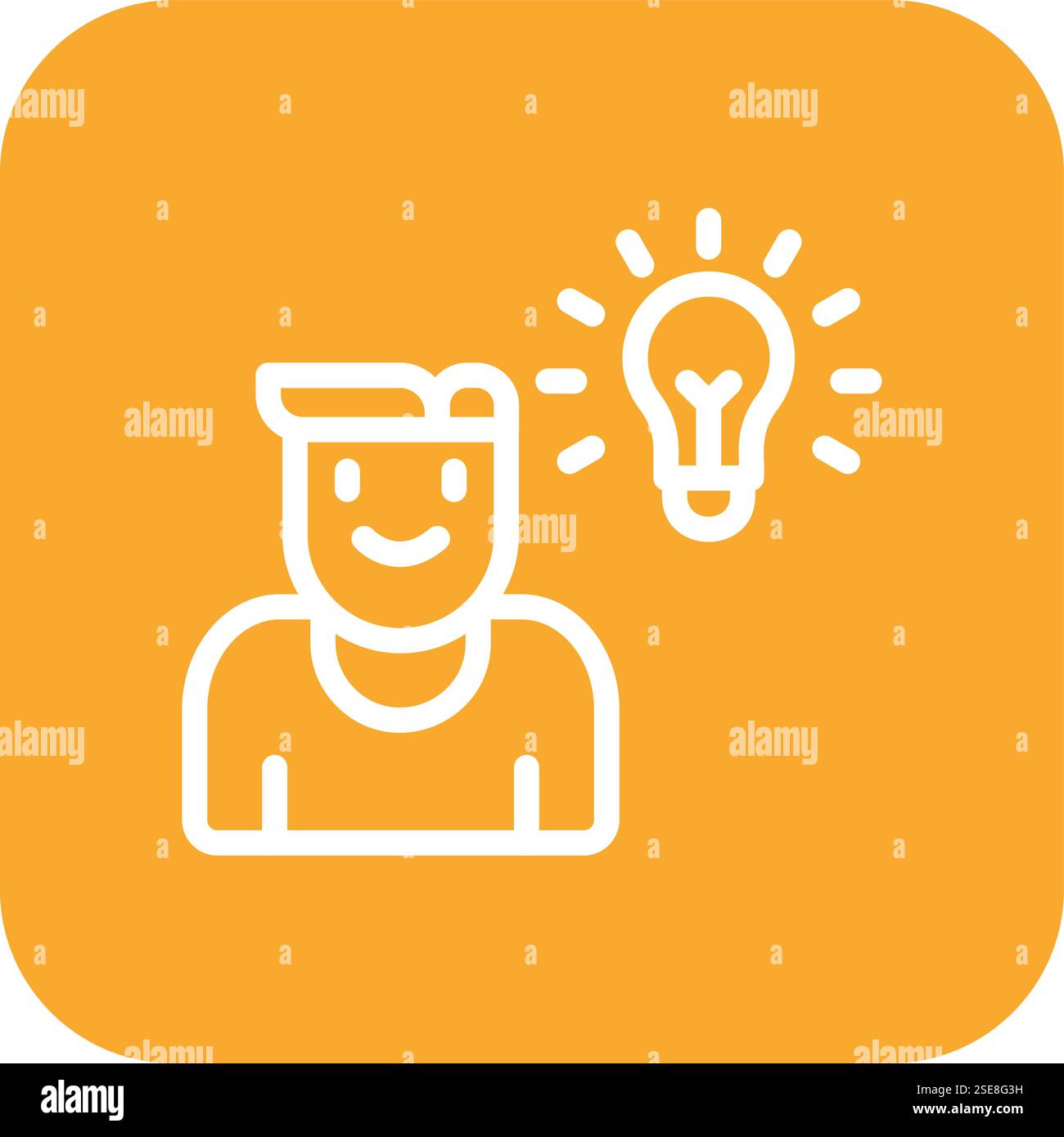 Design thinking icon monochrome Stock Vector Images - Alamy