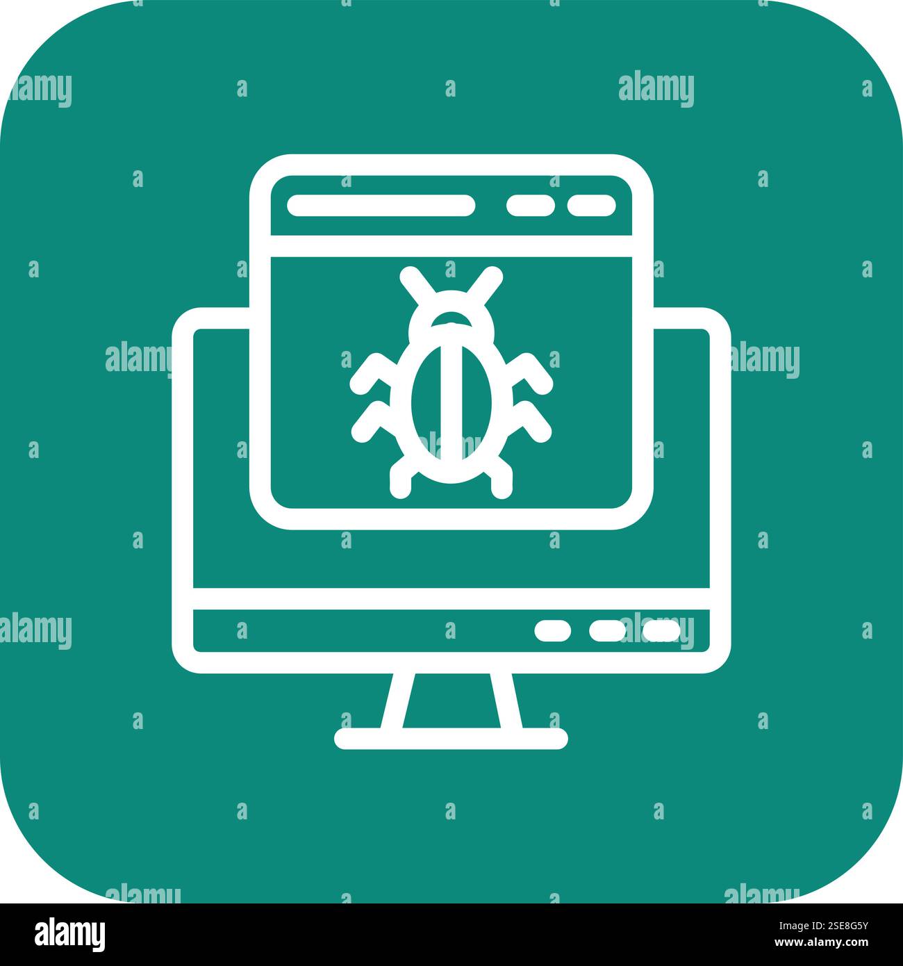 Bug Vector Icon Design Illustration Stock Vector Image & Art - Alamy