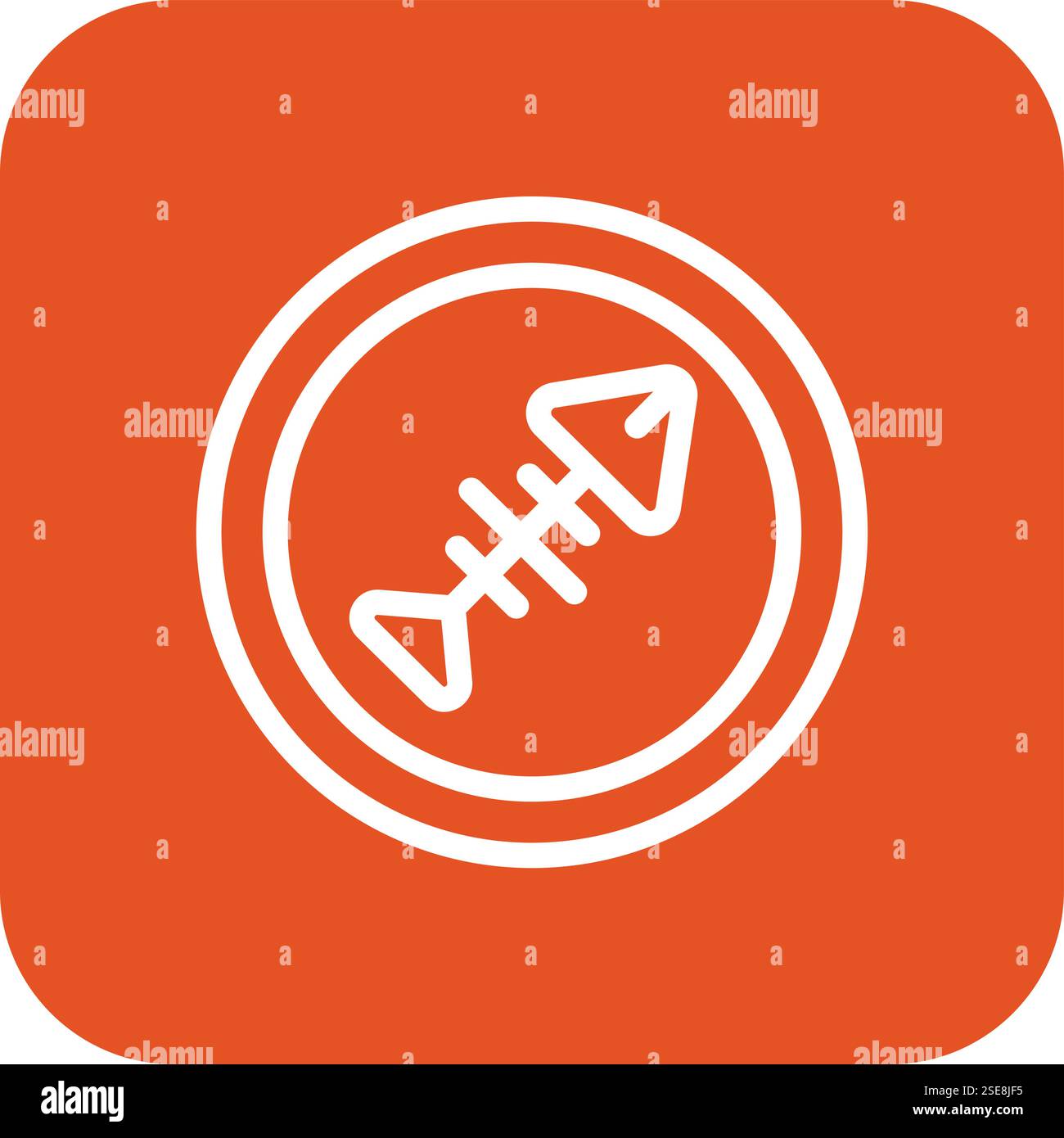 Fish icon vector filled Cut Out Stock Images & Pictures - Alamy